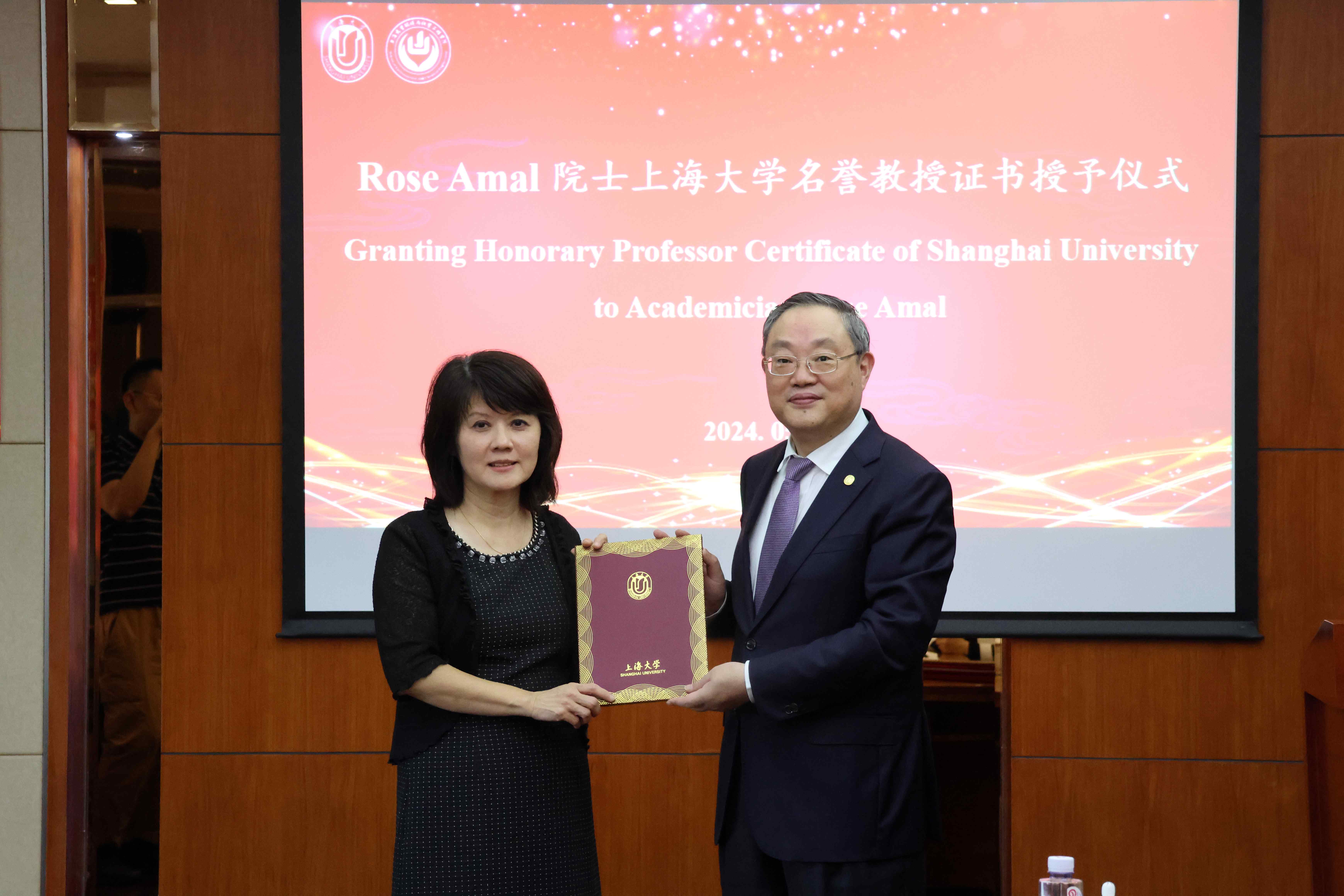 校党委书记成旦红会见新南威尔士大学（UNSW）Rose Amal院士一行-上海大学